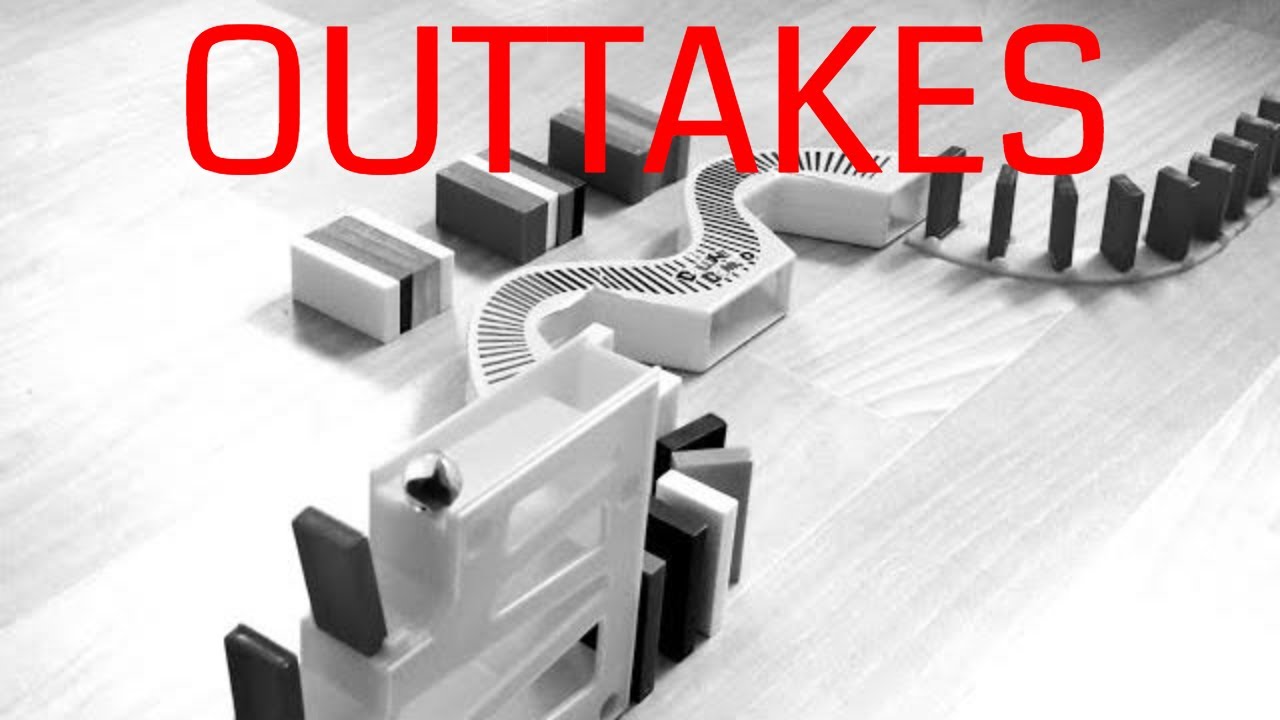 Domino Rally Stunt Builder Challenge Screen Link 6 OUTTAKES - YouTube