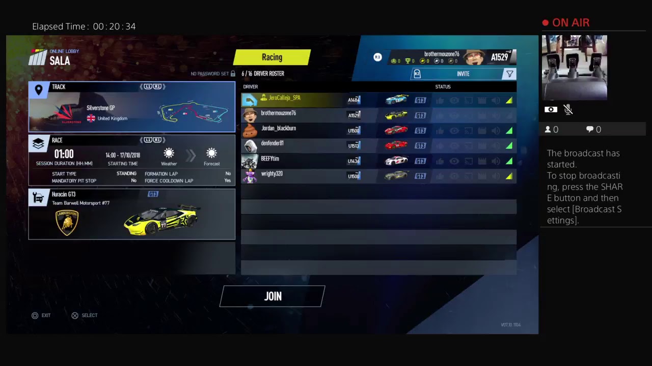 Project Cars 2 Online Lobby - YouTube