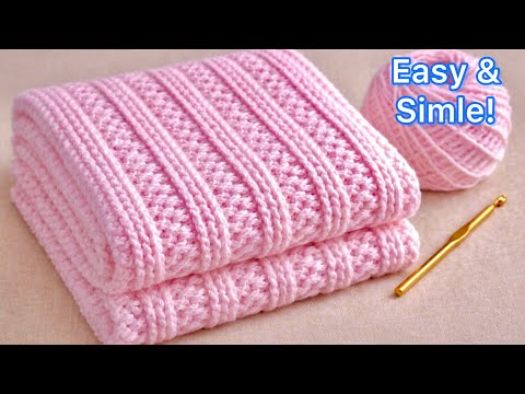 This Easy Crochet Stitch Is Everywhere! 😍 Beginner-Friendly & Beautiful | Baby Blanket & Shawl