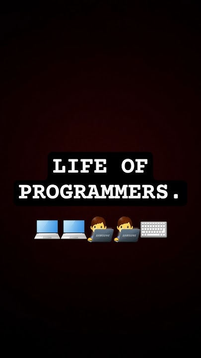 LIFE OF PROGRAMMERS 👨‍💻 #shorts - YouTube