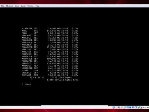 How to install MS DOS 6.22 in Virtualbox - YouTube