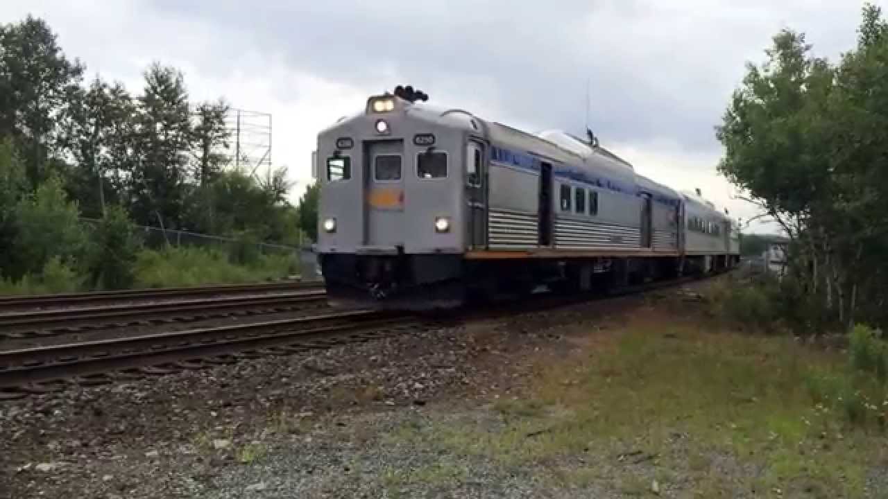 VIA 185 (Sudbury to White River) makings it's way to the Sudbury ...