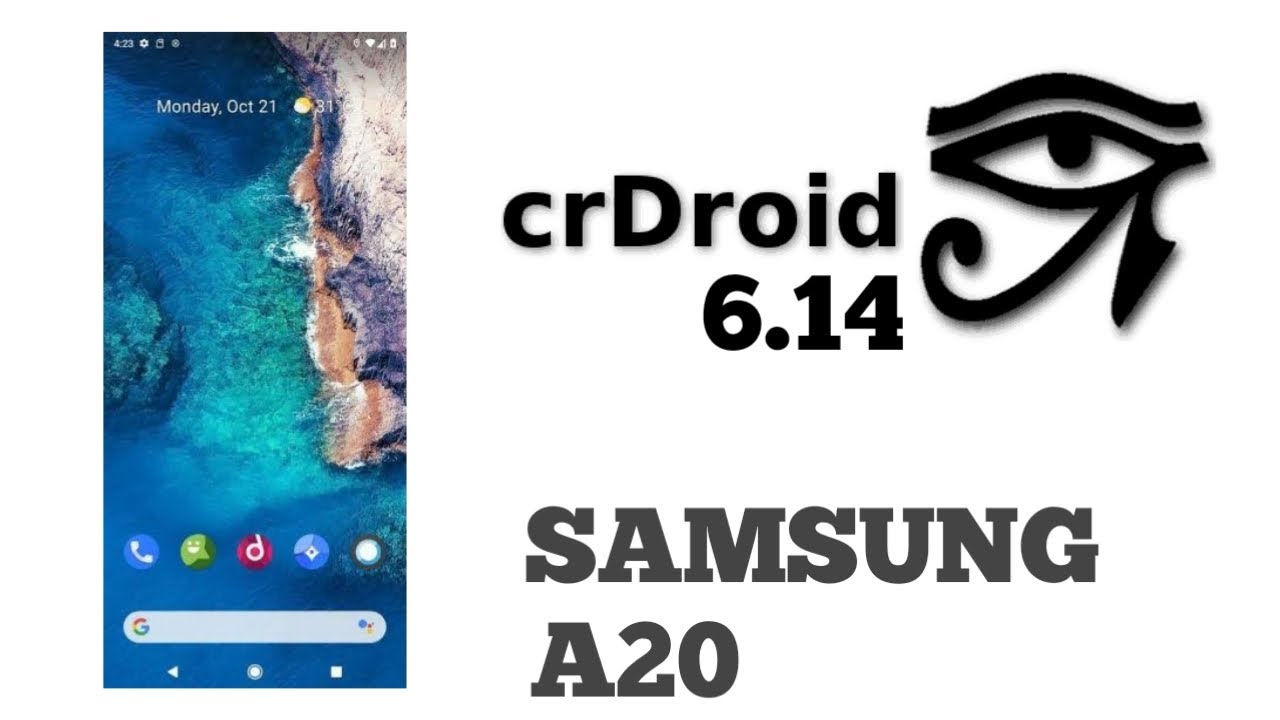 crDroid 6.14 With AOD - Android 10 On Galaxy A20 - YouTube