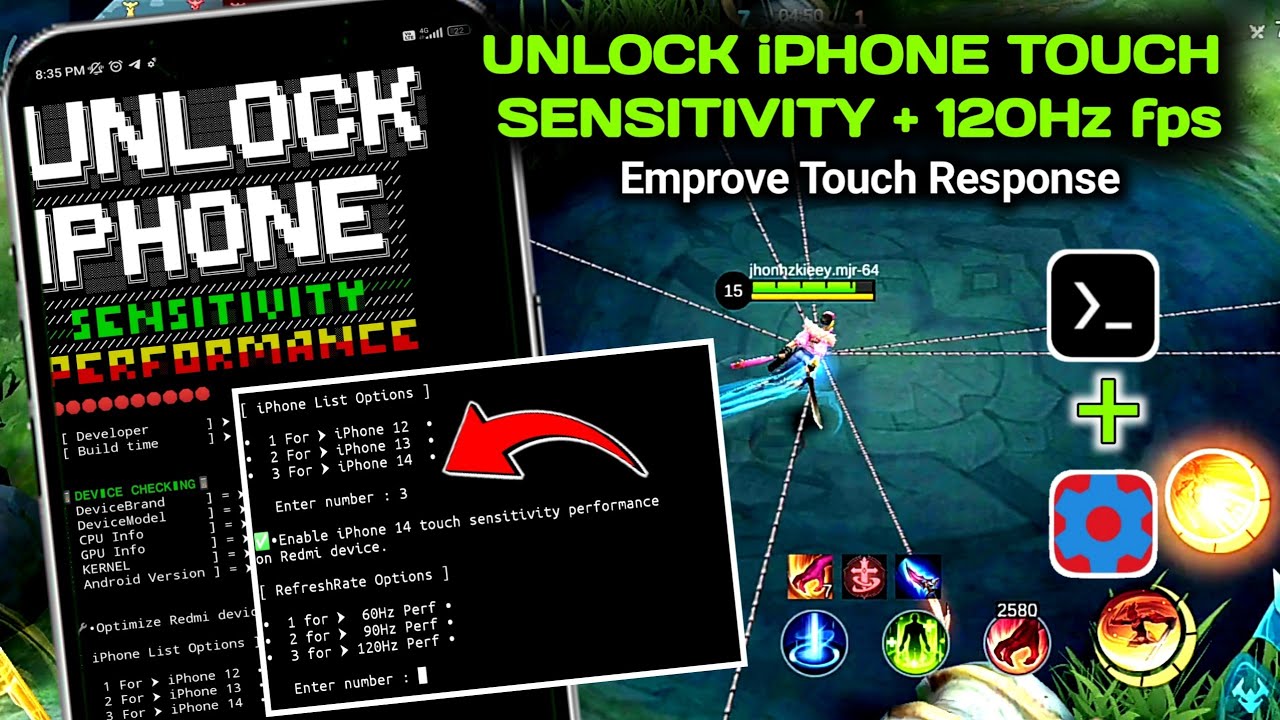 How to Boost Touch Performance on android Like iPhone + 120Hz fps ...