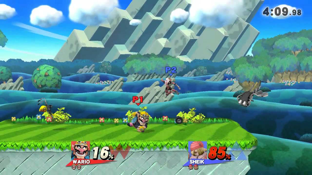 Smash 4: Wario bite into waft - YouTube