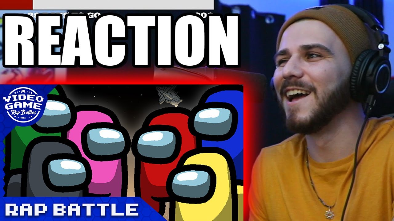 REACTION An Among Us Rap Battle - Video Game Rap Battle [Among Us Song ...