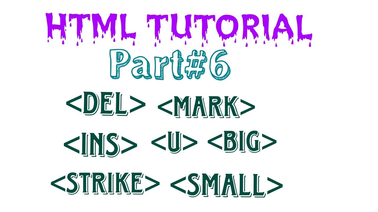 HTML Tutorial For Beginners Part 6 How To Delete Insert mark html-tutorial-for-beginners-part-6-how-to-delete-insert-mark