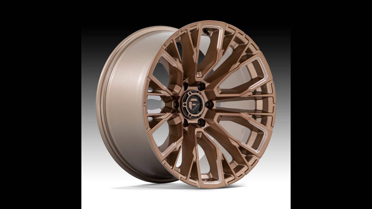 Fuel Rebar 6 D850 Platinum Bronze Custom Truck Wheel - YouTube