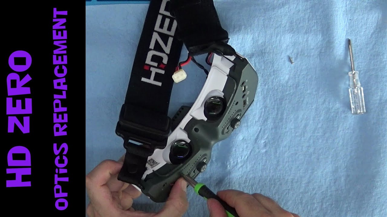 HDZero Goggles Optics Replacement - YouTube