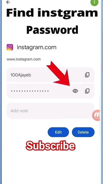 How to find instagram password 🙊 - YouTube