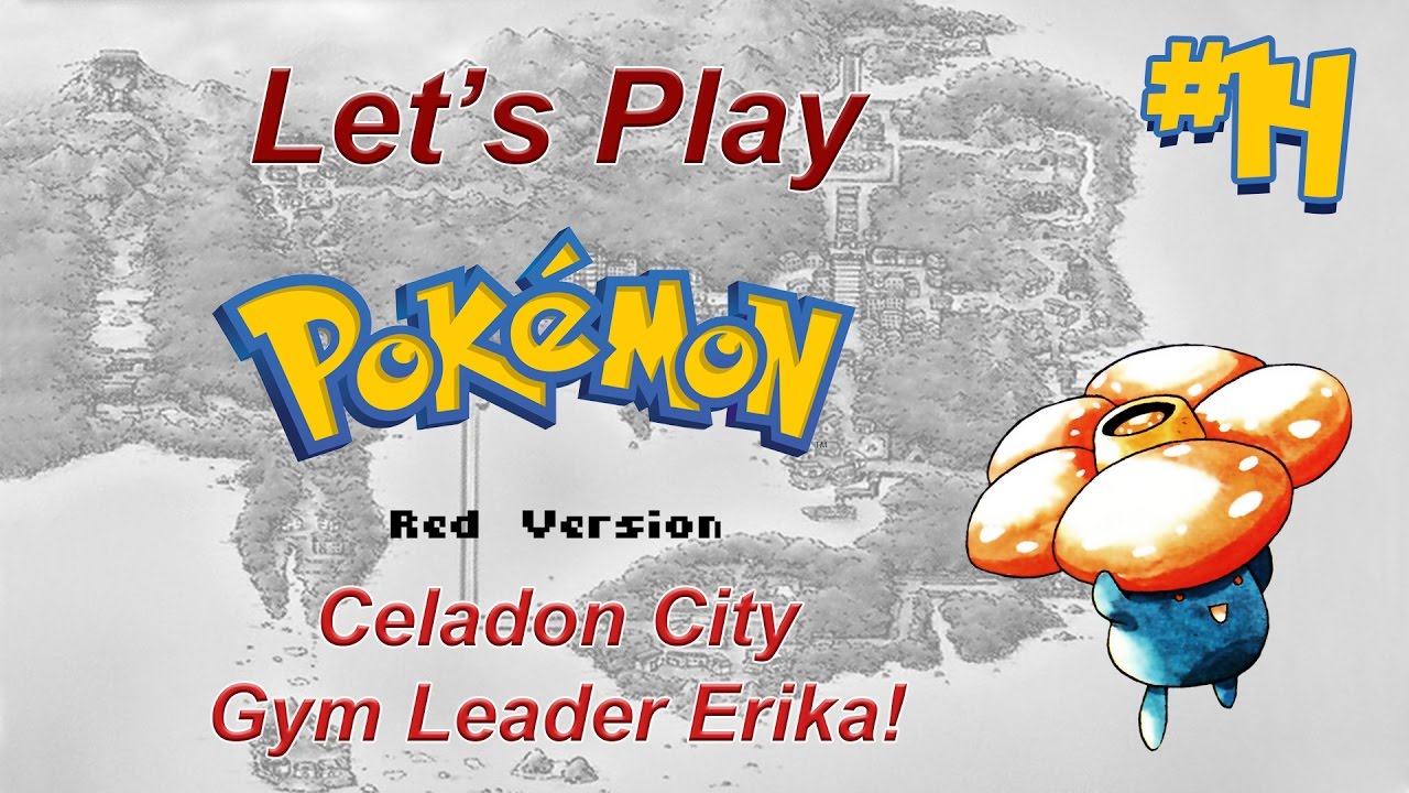 Let's Play Pokemon Red, Episode 14: Celadon City Gym Leader Erika ...