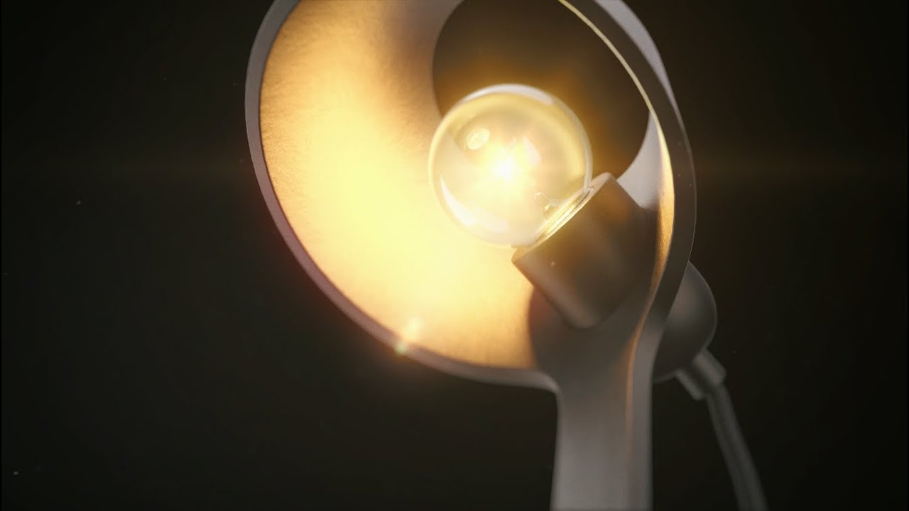 KeyShot5 product animation - Lean Table Lamp by Tom Dixon - YouTube