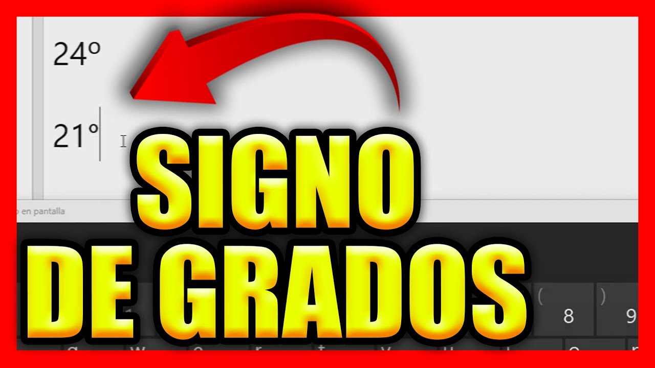 COMO HACER EL SIGNO DE GRADOS EN WORD - YouTube