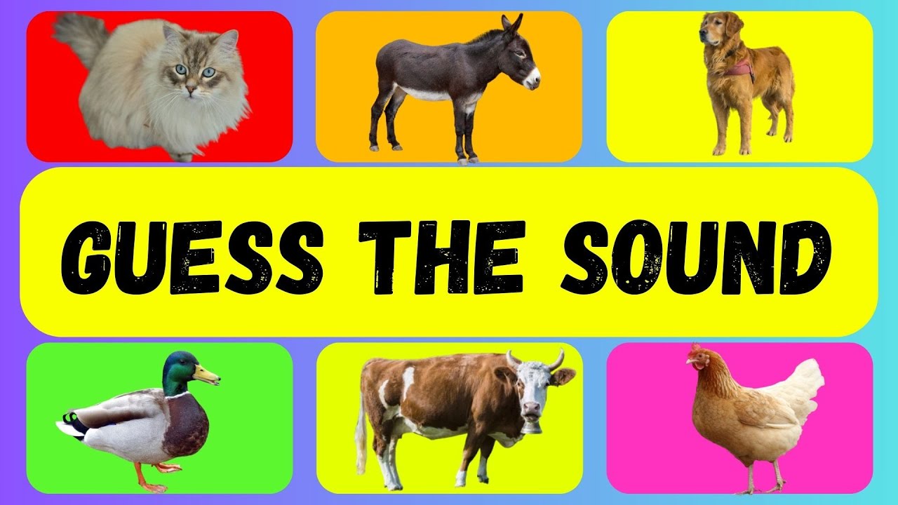 Guess the Farm Animal Sound! | Fun Interactive Game for Kids ...