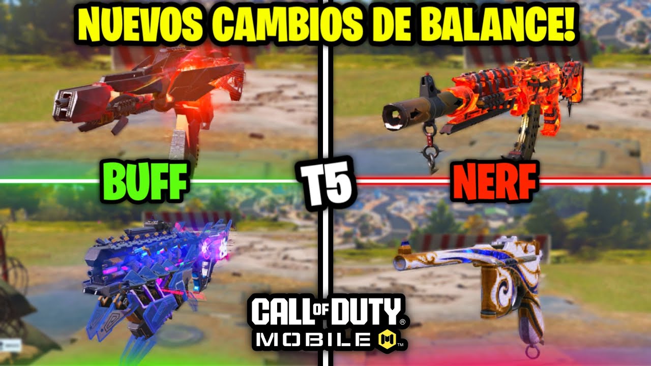 NUEVOS CAMBIOS DE BALANCE PARA LA TEMPORADA 5 DE COD MOBILE ...