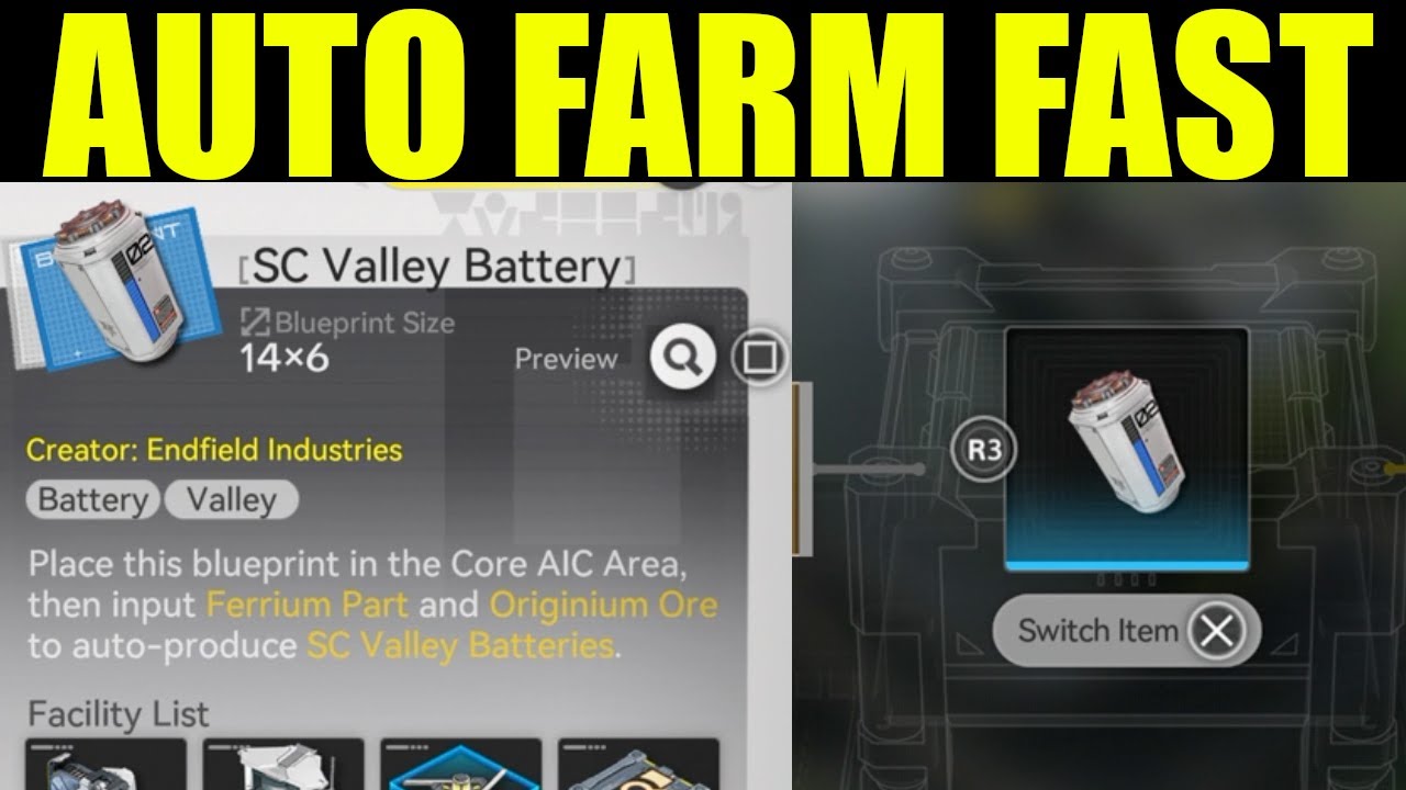 arknights endfield - how to farm "Sc valley battery" (automated) - YouTube