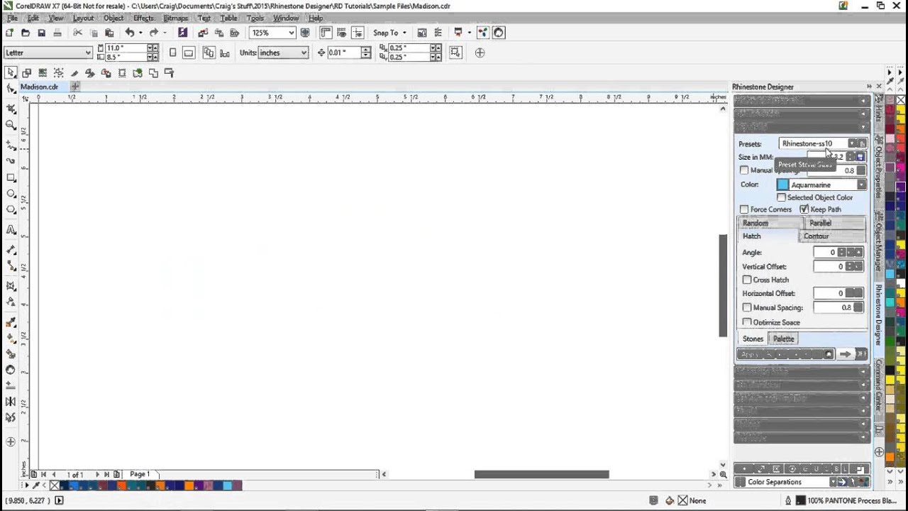 Rhinestone Designer: Tools - YouTube
