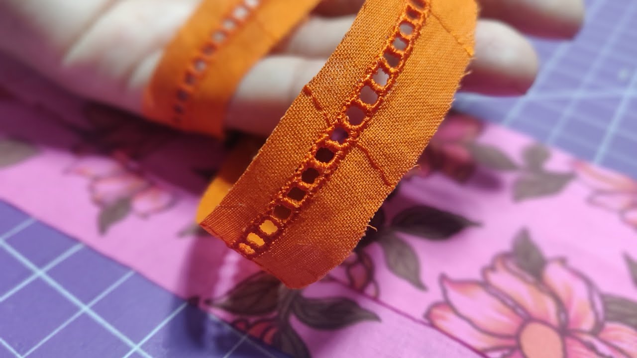 Try this elegant neckline with simple joint lace #sewing @DressingMania ...