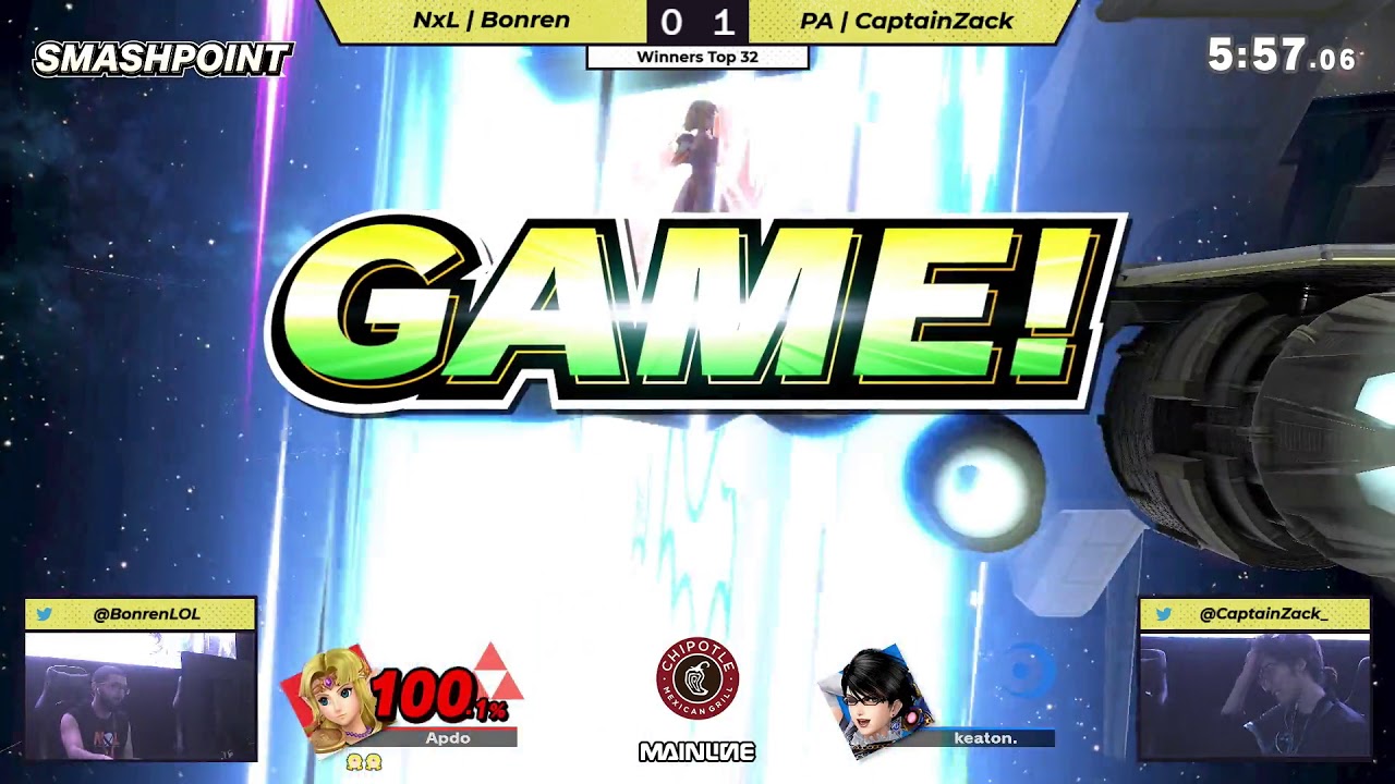 SMASHPOINT - NxL | Bonren (Zelda) vs. PA | CaptainZack (Bayonetta ...