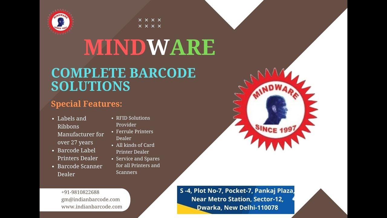 Mindware | Indian Barcode Corporation | Leader- Barcode Labels, Ribbons ...