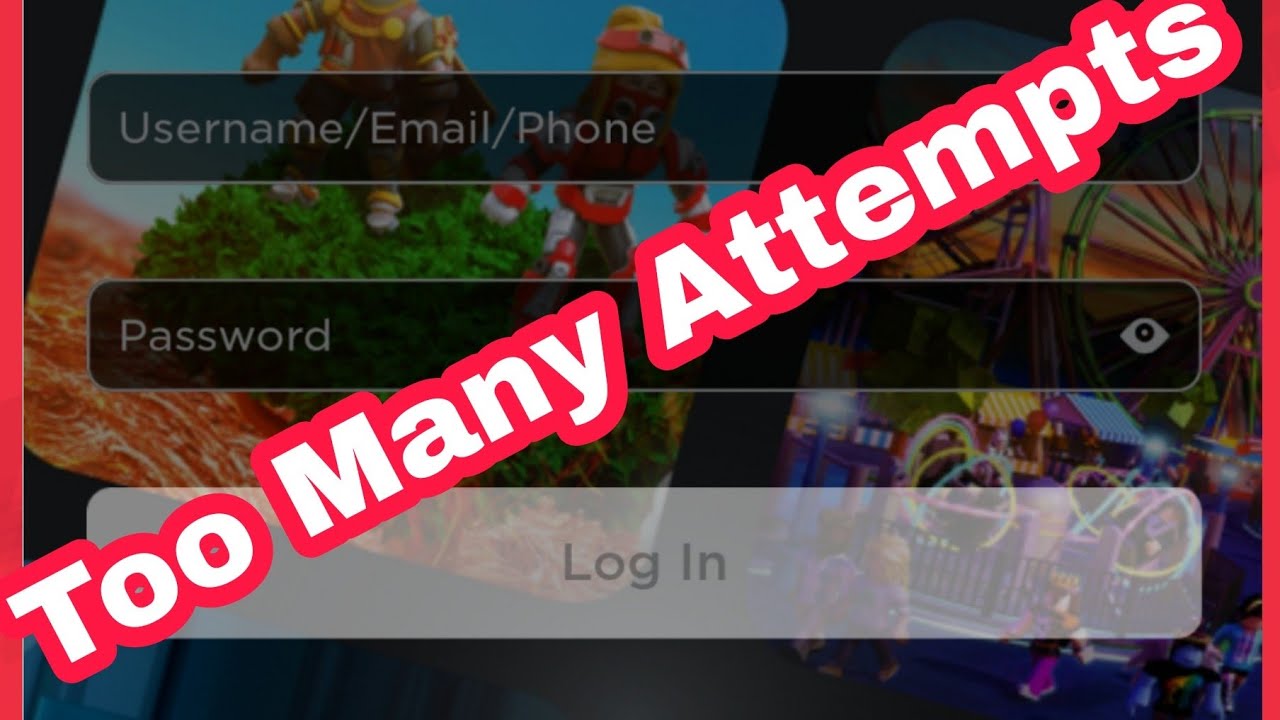 Fix Roblox Account Too Many Attempts. Please wait a bit Problem Solve ...