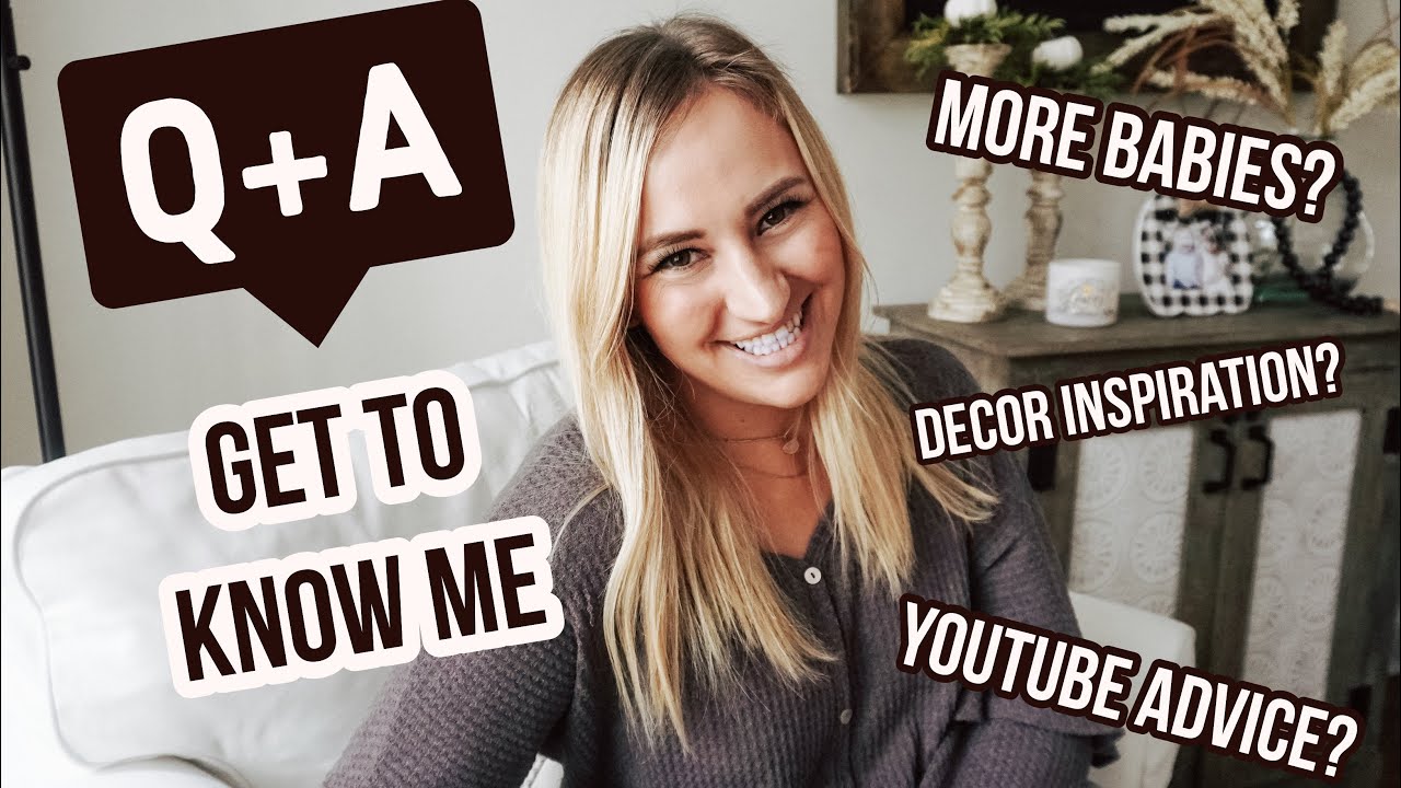 Q+A // GET TO KNOW ME // More babies?! YouTube Advice? // Amy Fritz ...