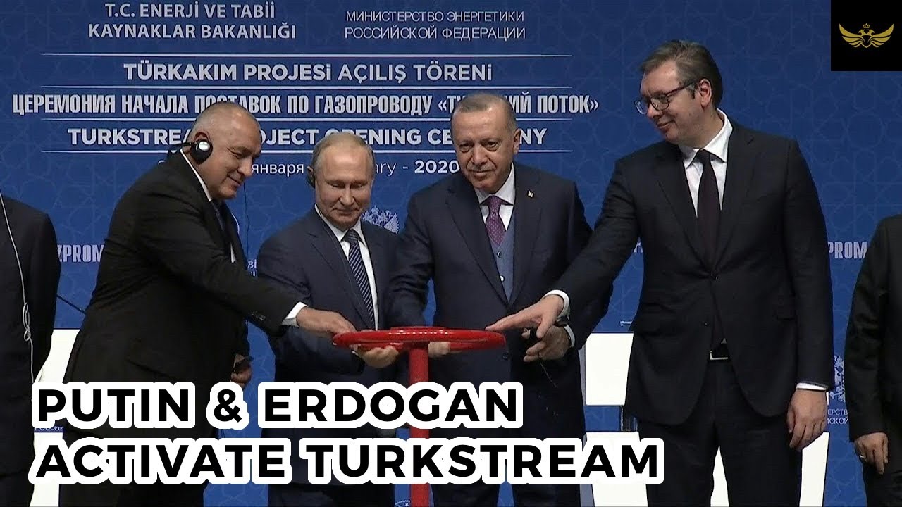 Russia, Turkey, Serbia, Bulgaria celebrate TurkStream. - YouTube