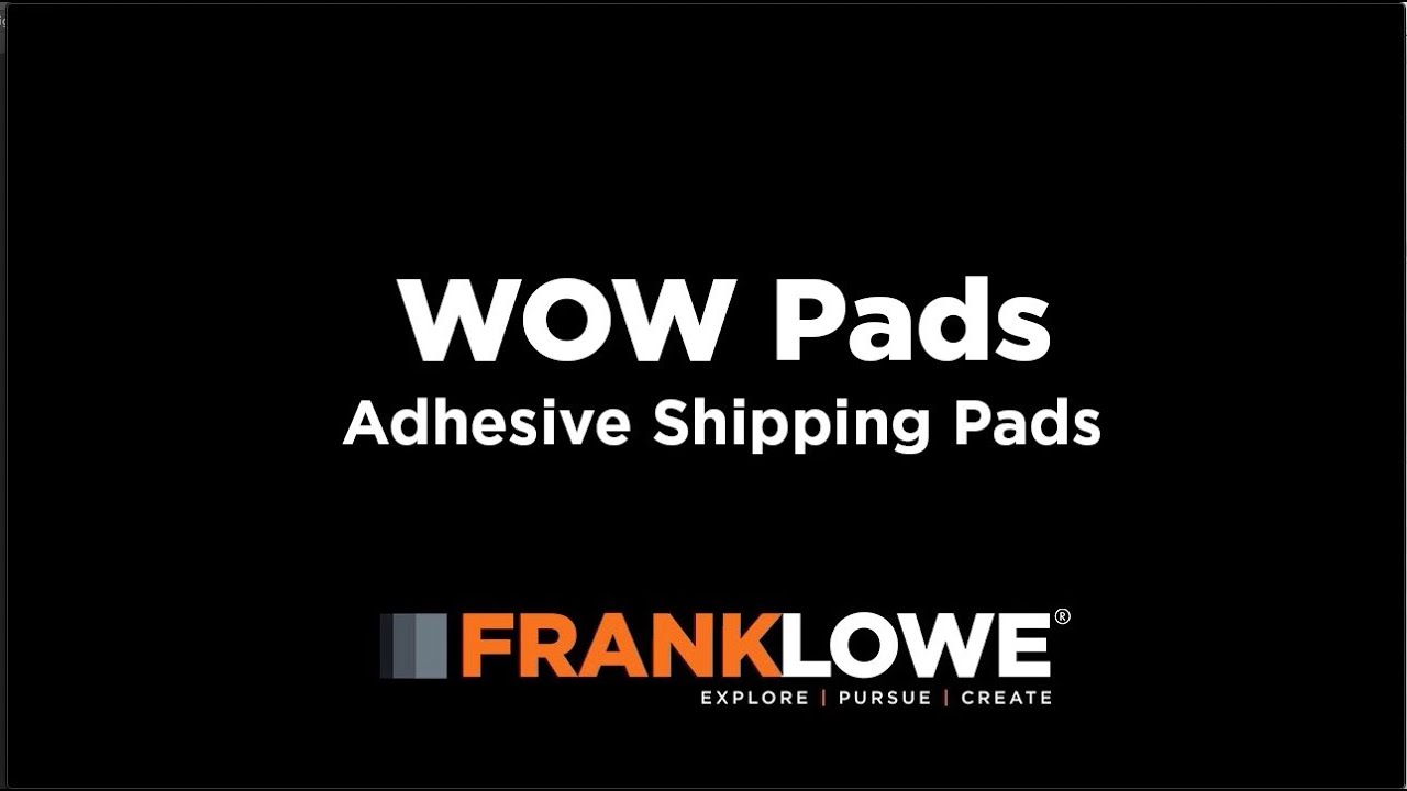 WOW Pads Adhesive Shipping Pads by Frank Lowe - YouTube