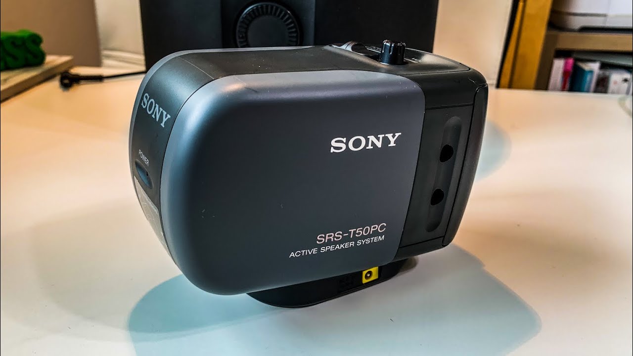 Sony SRS T50G unboxing & review (1990s tech) - YouTube