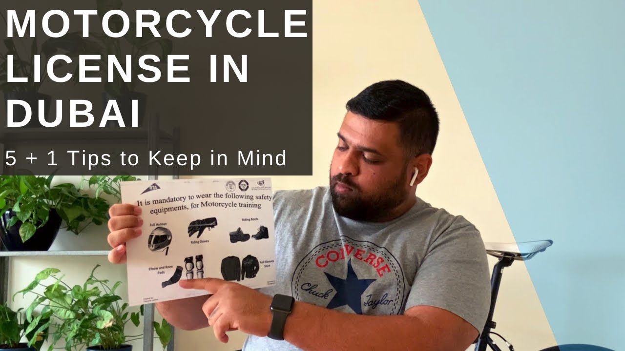 Motorcycle license in Dubai | 5+1 Tips to keep in mind ;) - YouTube