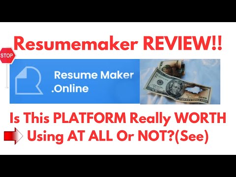 Resumemaker Review-Is This RESUME Creation PLATFORM Really WORTH It AT ALL?See(Do not Use Yet)