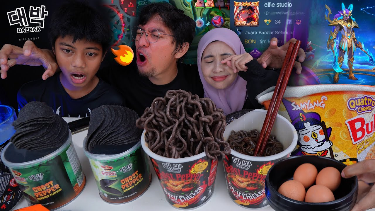 PADAH! CHALLENGE MI GHOST PEPPER CHIPS VS MOBILE LEGEND JUARA BANDAR ...