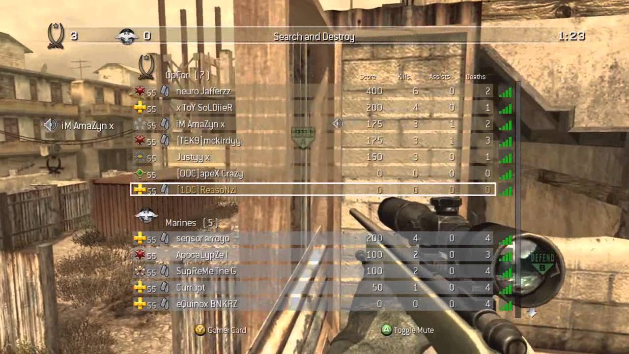 CoD 4 1DC Map #2 Game 3# Currupt Vs Team ToY - YouTube