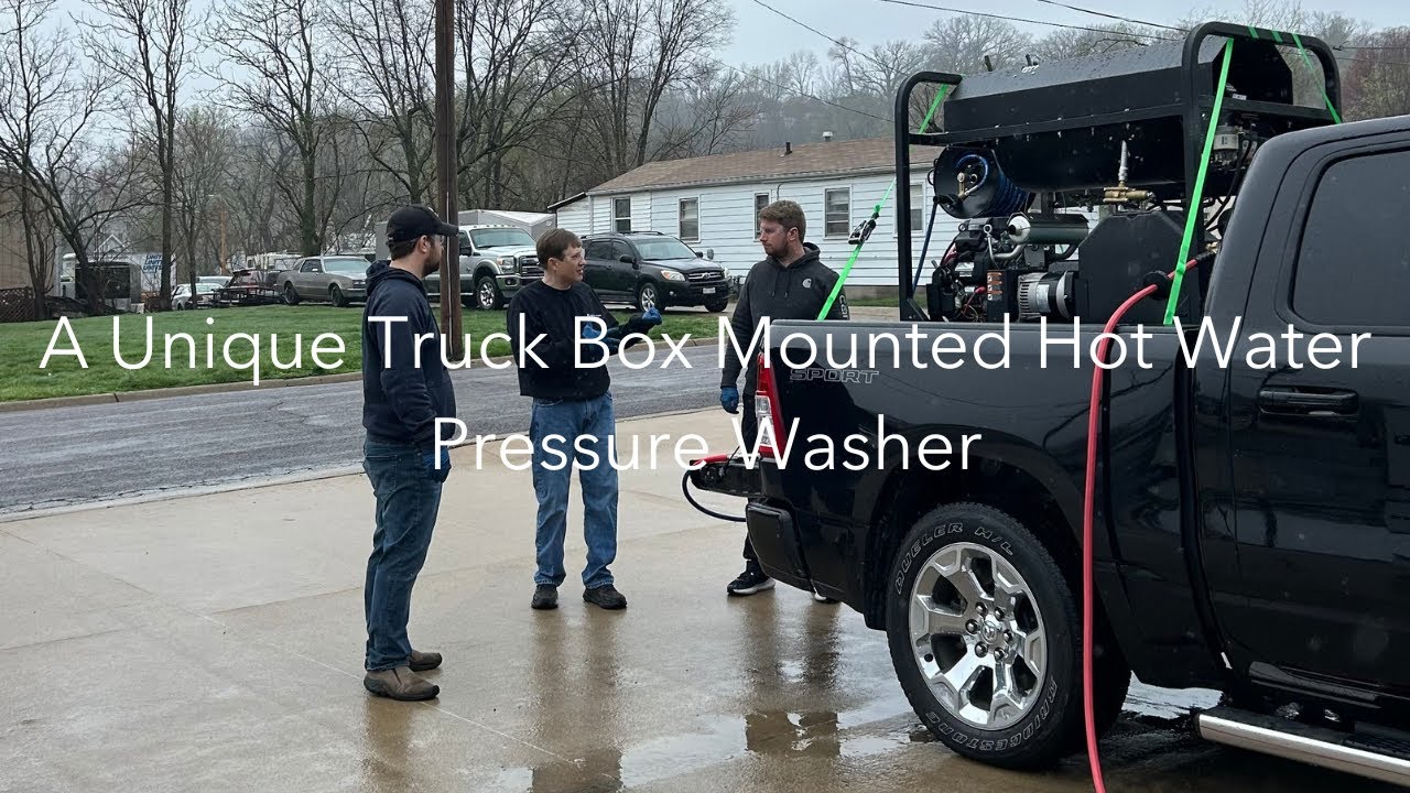 Hot Water Pressure Washer With A Unique Truck Box Mount- Its Operation ...