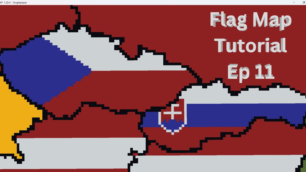 How To Build Czechia And Slovakia In Minecraft - Flag Map Ep.11 - YouTube