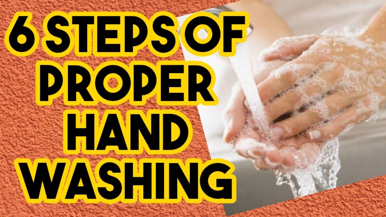 6 Steps of "Hand Washing" with mnemonic - YouTube