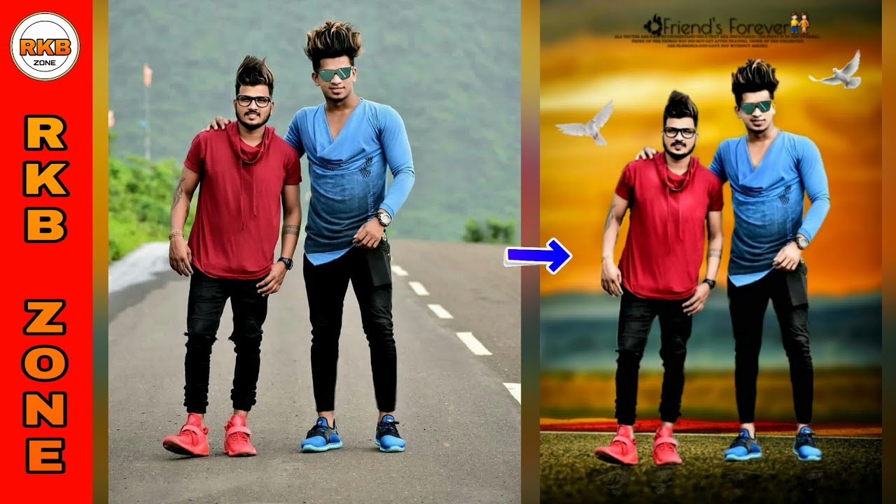 PICSART FRIENDSHIP DAY PHOTO EDITING TUTORIAL 2018 || FRIENDS FOREVER ...