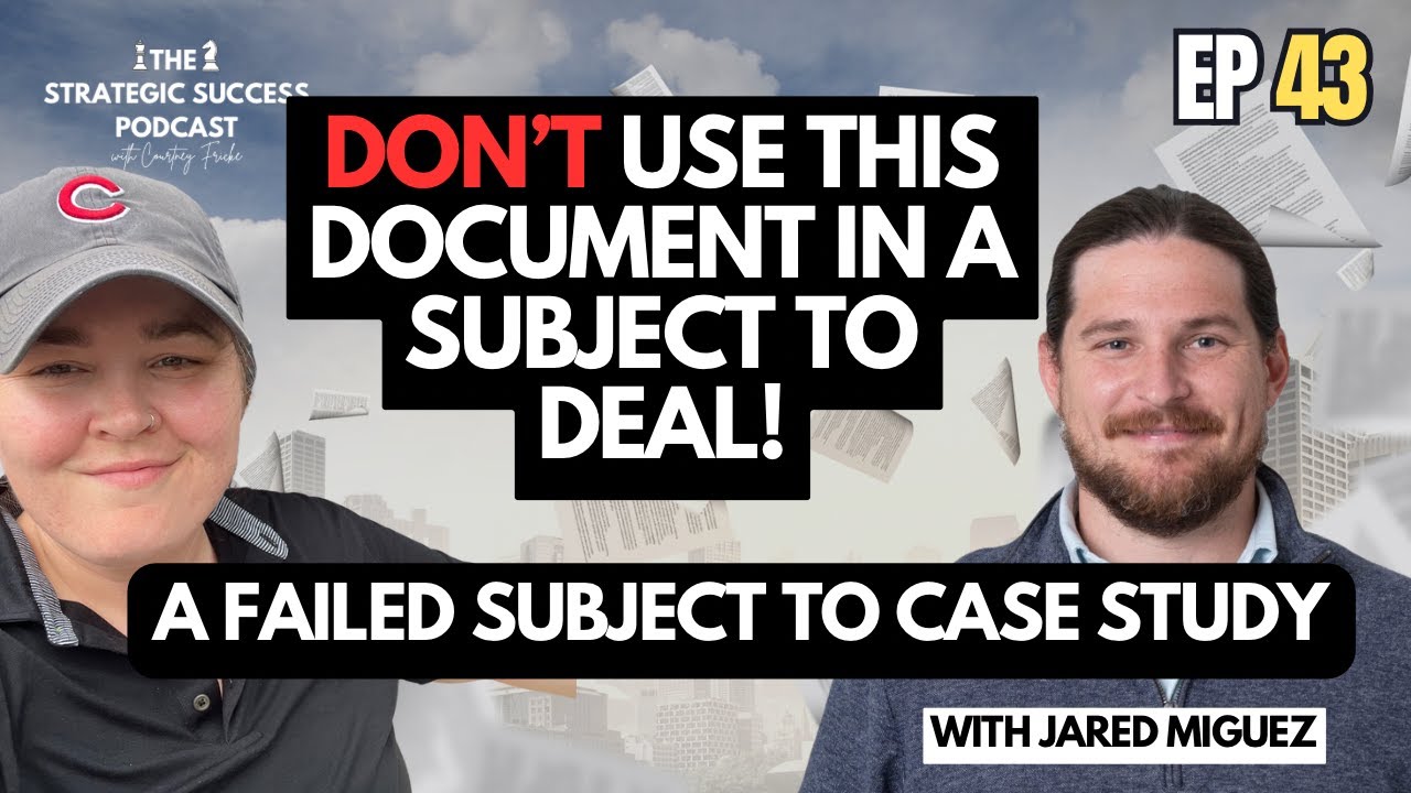 Do Not Use This Document in a Subject To Deal A Failed Subject To Case ...