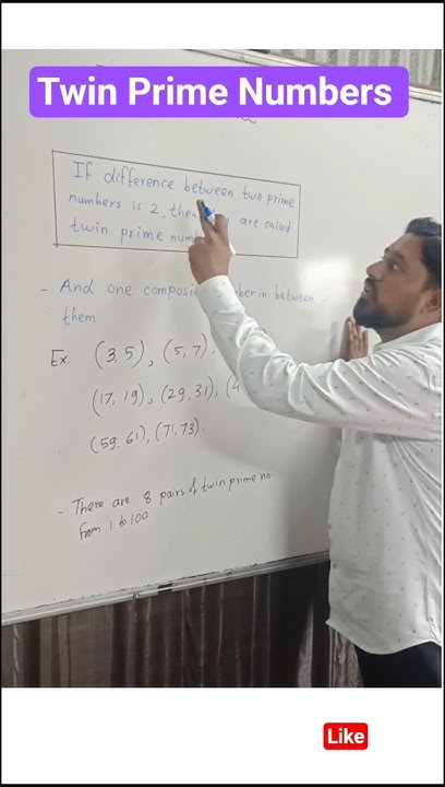 Twin Prime Numbers | What are twin Prime numbers? | #shorts #maths ...