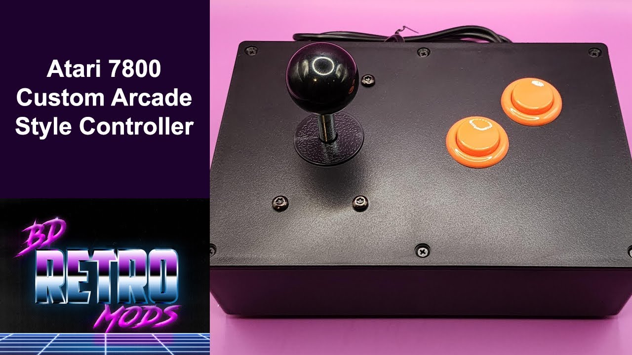 Atari 7800 Custom Arcade Style Controller - YouTube