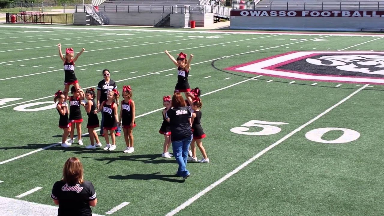 Cheer routine - owasso 3rd grade - YouTube