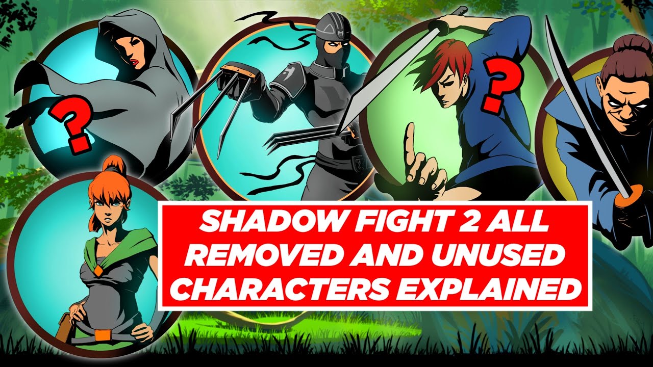 SHADOW FIGHT 2 ALL REMOVED AND UNUSED CHARACTERS AND EXTRA EXPLAINED IN ...