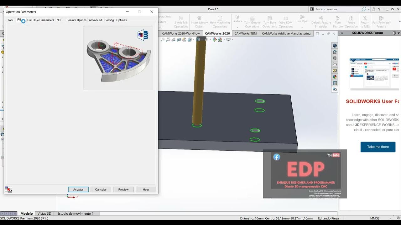 Camworks tutorial 11 - YouTube