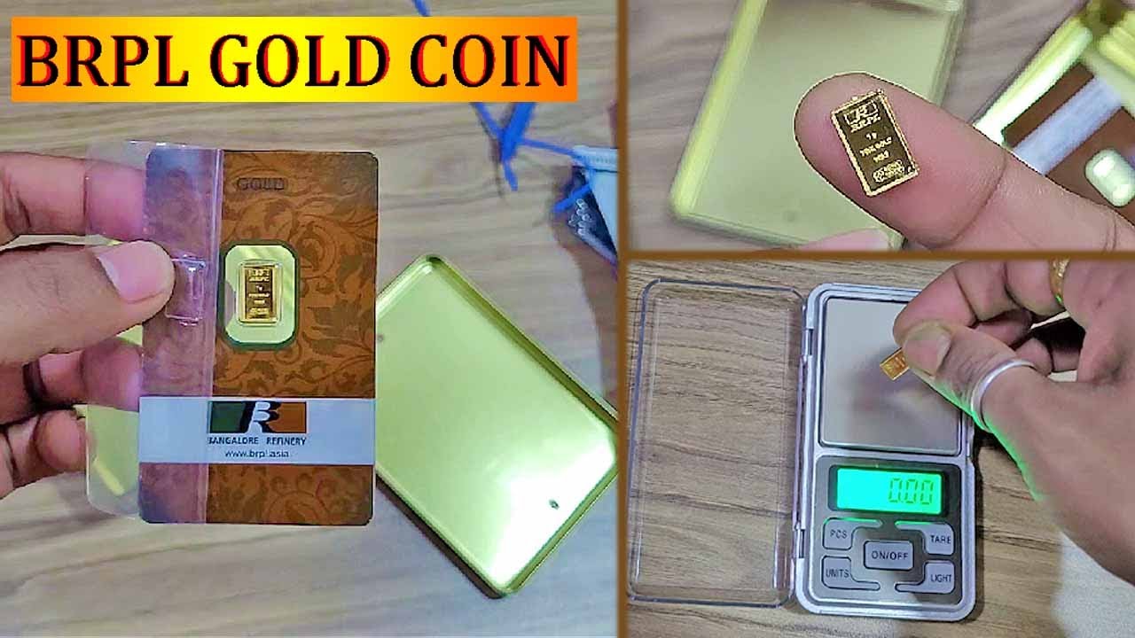 BRPL 1GM pure 24K Gold Bar Coin Unbox & Review | Bangalore Refinery ...