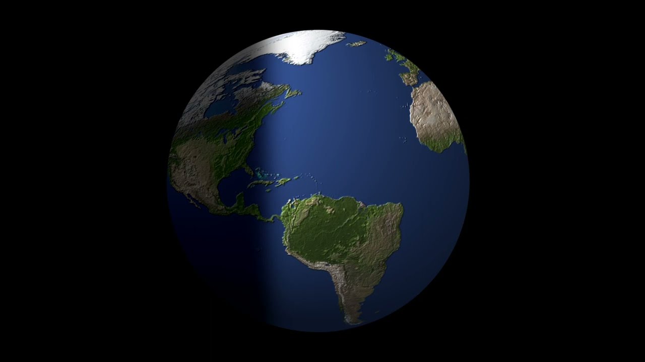Turning globe made in Adobe Premiere - YouTube