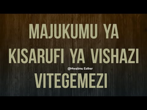 Vishazi vitegemezi/ majukumu ya kisarufi ya vishazi vitegemezi/ KCSE ...