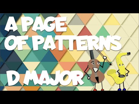 Page of Patterns in D Major - YouTube