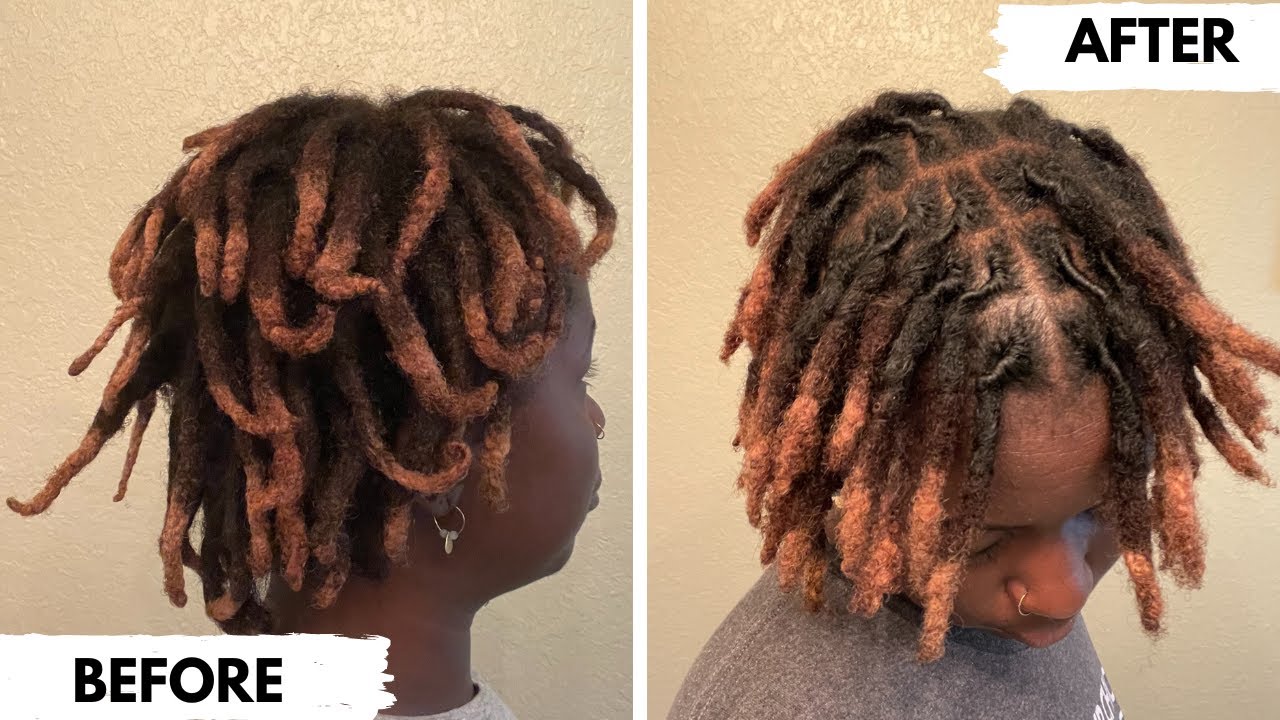 How To Achieve Flawless Locs With A 9 Month Semi Freeform Retwist - YouTube