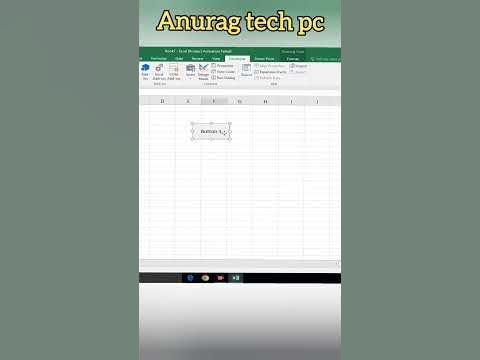 how to add button in Excel - YouTube