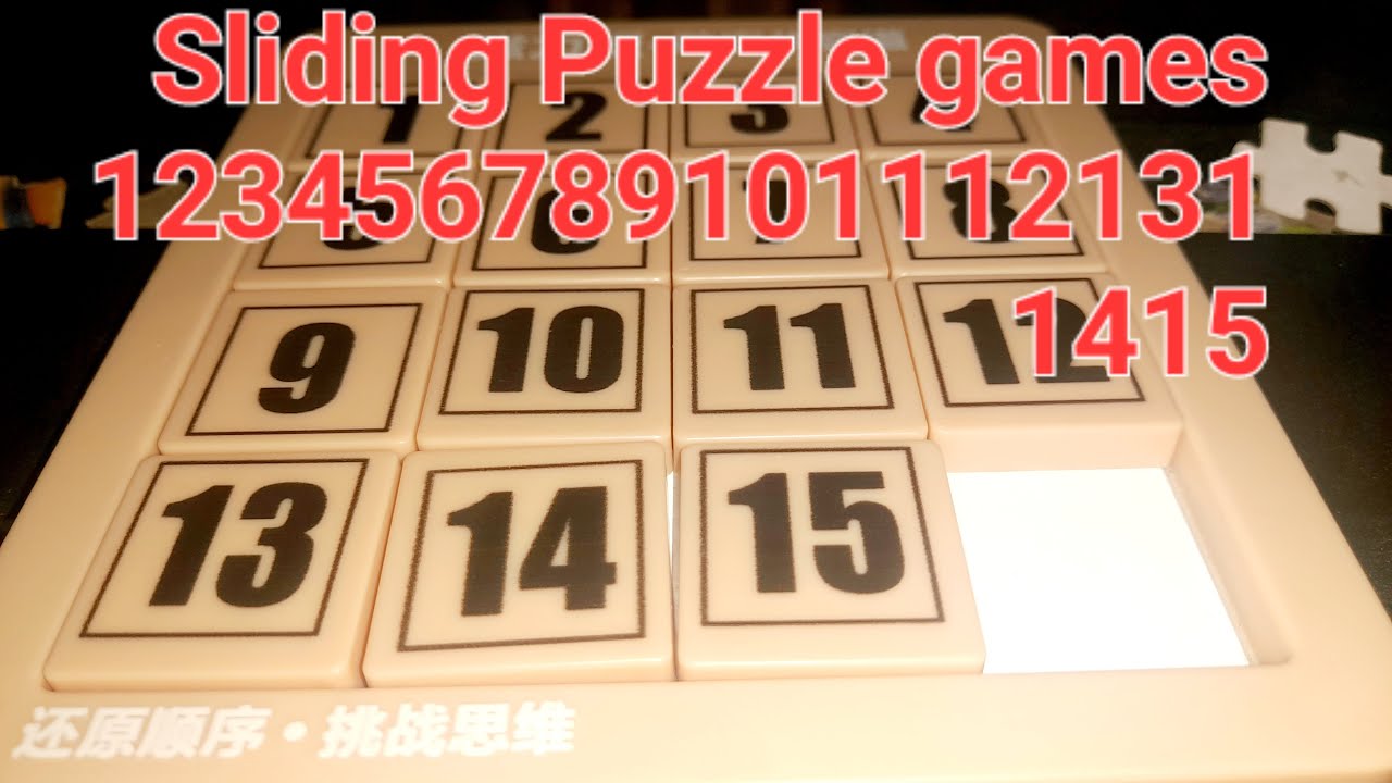 #13 sliding number puzzle // lets fun and play - YouTube